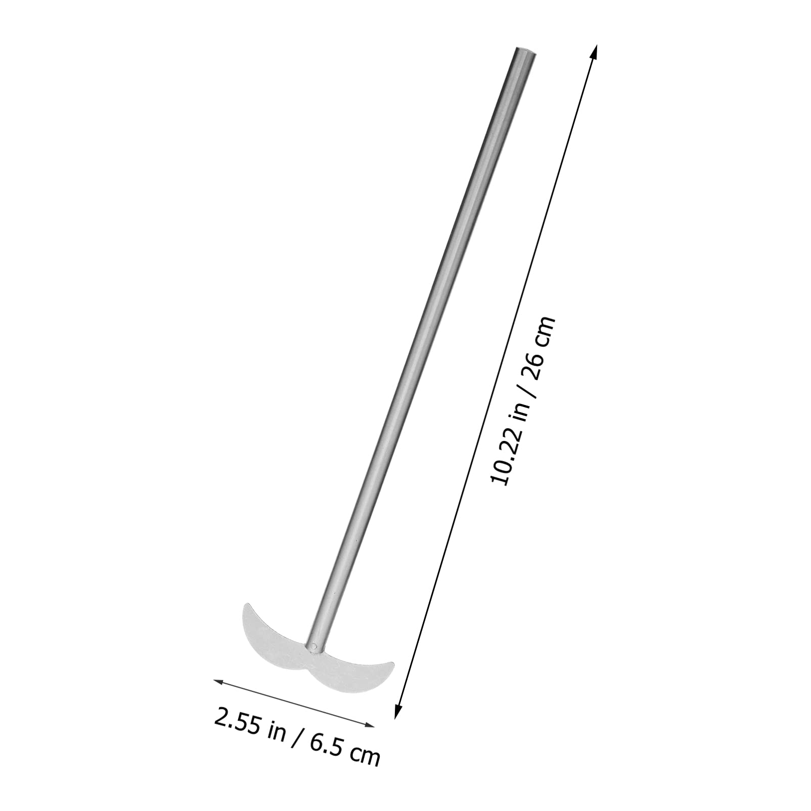 Electric Stirring Rod Overhead Stirrer Mixer Shaft Stainless Steel Mixing Paddle Chemistry Experimental Stirring Bar for Flask in Lab
