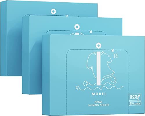 105 load 450 gram 1 pound Laundry Detergent Sheets, Compatible with Laundromat HE Machines and Laundry Basket,no Scent No Plastic Jug, Ecology, Eco-friendly, Zero Waste, Plastic Free, Quick Dissolve, Liquid free, Powder-free, Tiffany blue Great for Home,