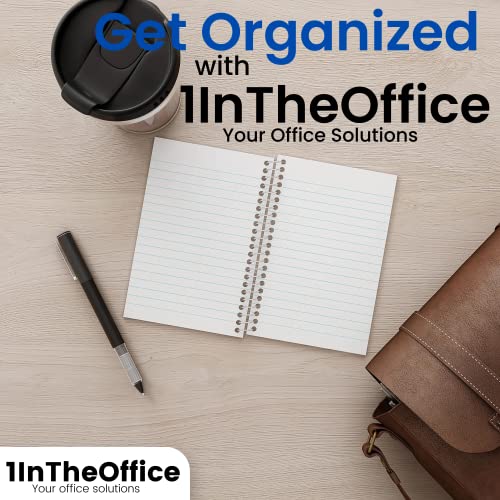 1InTheOffice Notepads 4x6 College Ruled, Assorted colors, 50 sheets/pad, 5 pack
