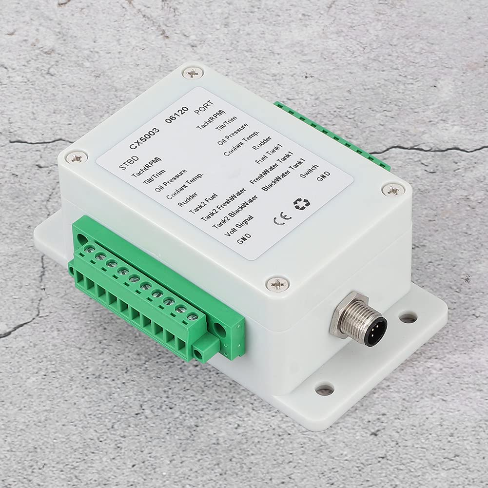 Analog to Nmea 2000 Converter NMEA2000 Converter 9β32V DC Waterproof Converter Box Convert Sensor Singal to NMEA2000 IP67 for Boat Yacht