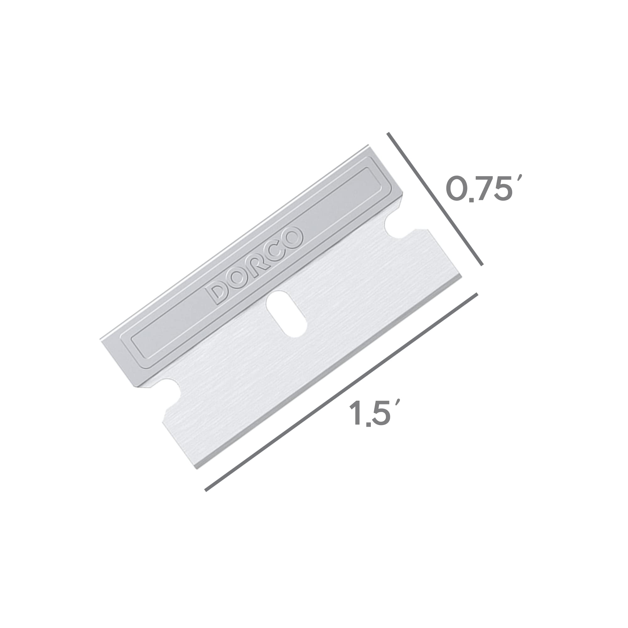 10 Pcs, DORCO Professional Quality Utility Single Edge Razor Blade - Sharp, Carbon Steel Dorco Razor Blade Single Edge w/Aluminum Handle, Single Edge Razor Blade Refills Replacement