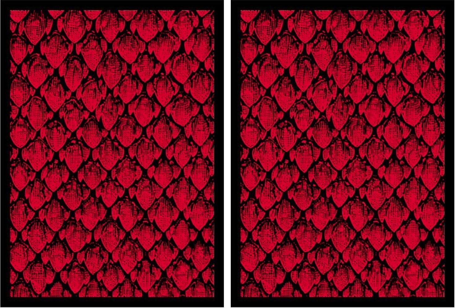 100 Legion Supplies Deck Protector Sleeves Matte Red Dragonhide