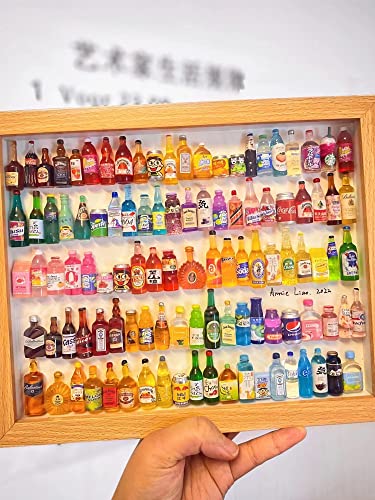 100PCS Dollhouse Miniature Drink Bottle Miniature Bottles Wine Bottles Mini House Decoration
