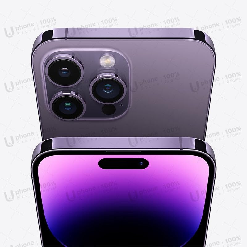 100% New Condition Apple iPhone 14 Pro 128GB / 256GB / 512GB /1TB ROM 2022 A16 Bionic Chip 6.1'' OLED Display Face ID 5G Mobile 2 Nano SIM / 14 Pro Deep Purple / 128G|CN Version