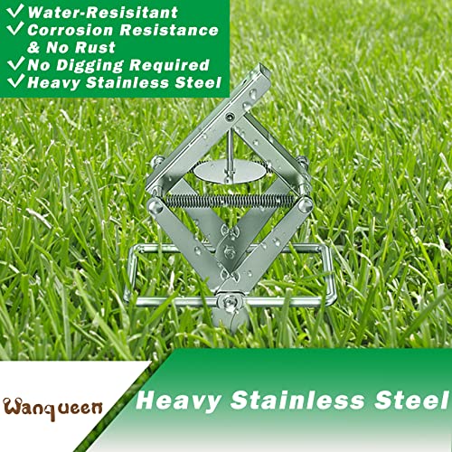 2 Pack Mole Traps That Kill Best, Scissor Mole Traps for Lawns Vole Traps Outdoor Use, Mole Trap Easy to Set Galvanized Steel Reusable Quick Capture Gopher