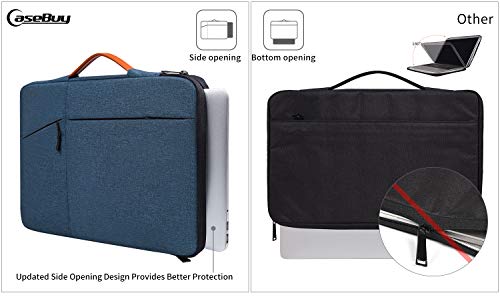 14-15 inch Laptop Sleeve Bag for Dell XPS 15/Inspiron 14, HP Chromebook 14/Pavilion x360 14, Lenovo Flex 5/IdeaPad 14, Acer HP DELL Lenovo ASUS Computer 14" Waterproof Computer Case(NavyBlue)