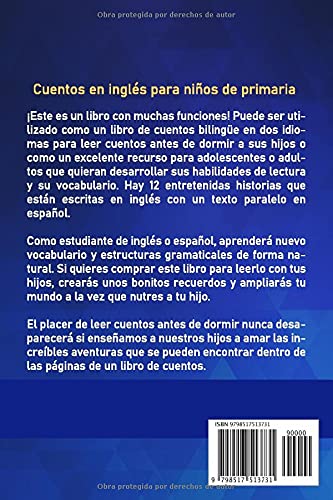 12 Cuentos en inglés para niños de primaria: aprender inglés leyendo cuentos con traducción en español (Spanish Edition)