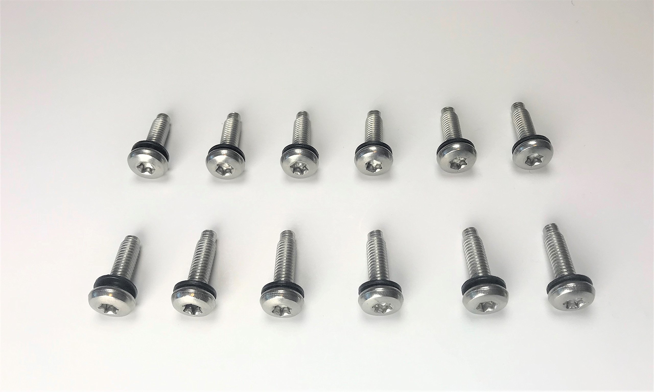 12 ea 2007 to 2018 Wrangler JK Stainless Steel Windshield Frame Torx Screws