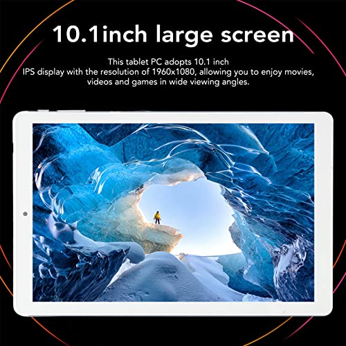 10.1 Inch Android 11 Tablet, 2.4G 5G Dual Band WiFi 6GB RAM 128GB ROM 8 Core Processor Pc Calling Tablet with Bluetooth 5.0 Touch, GPS, 8800mAh Battery, Dual 5MP 13MP Camera 1960x1080 HD Tablet (US)