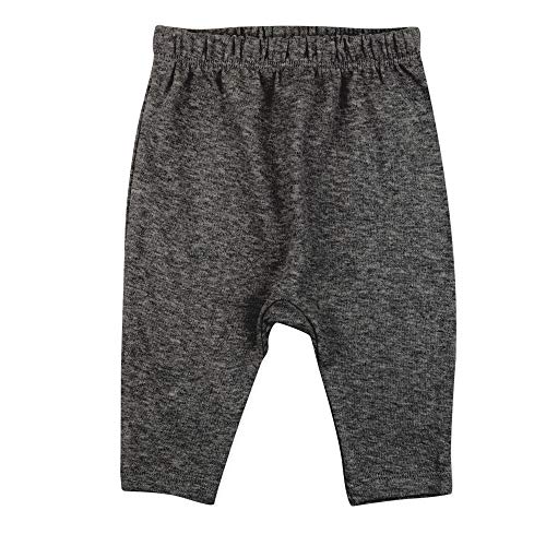 HonestBaby unisex baby Organic Cotton Cuff-less Harem Multi-pack Pants, 4-pack Gray Ombre, 6-9 Months US