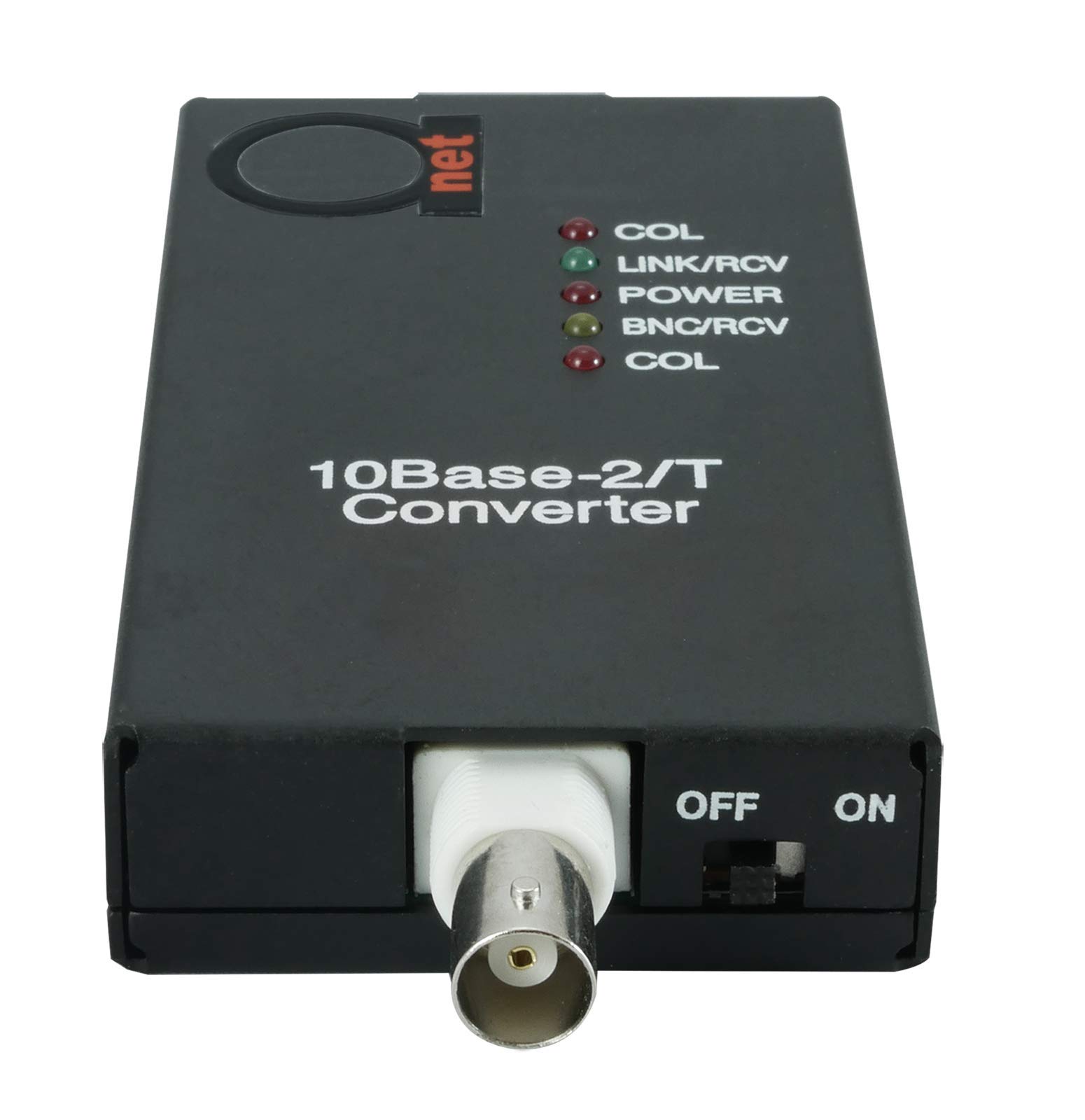 10BaseT RJ45 UTP to 10Base2 Thinnet Coax BNC Media Converter | Ethernet Adapter 10Base-T/2