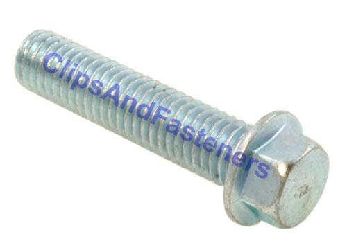 10 M 8-1.25 x 30mm Hex Flange Bolts - Small Head Class 10.9 Zinc