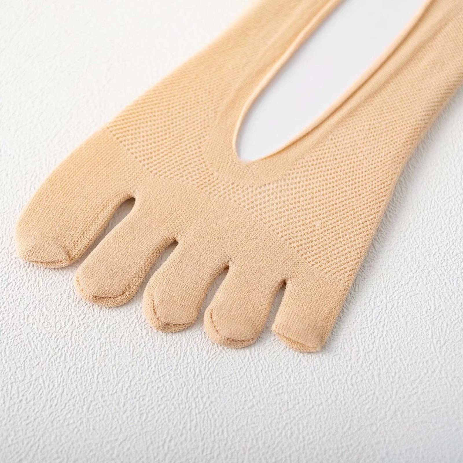 1/5/6 Pairs Five Toes Socks for Women,Athletic Orthopedic Compression Socks Toe Separated Low Cut Liner with Gel Tab