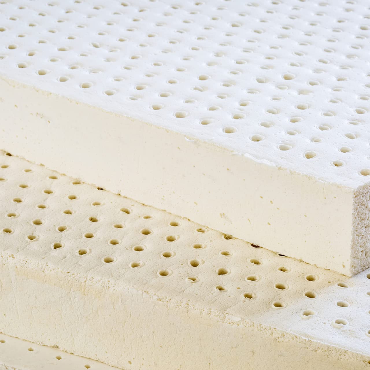 100% Natural Latex Mattress Topper - Medium - 3" Thick, Queen Mattress Topper