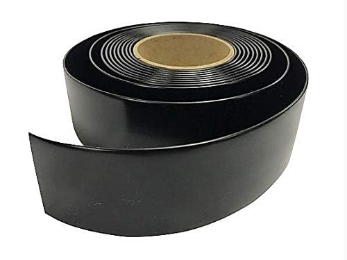 1.5" Wide x 20' Roll Vinyl Strap for Patio Chairs, Lawn Furniture, and Deck Chairs, Make Your Own Replacement Straps, Plus 20 Free Fasteners, (Black)