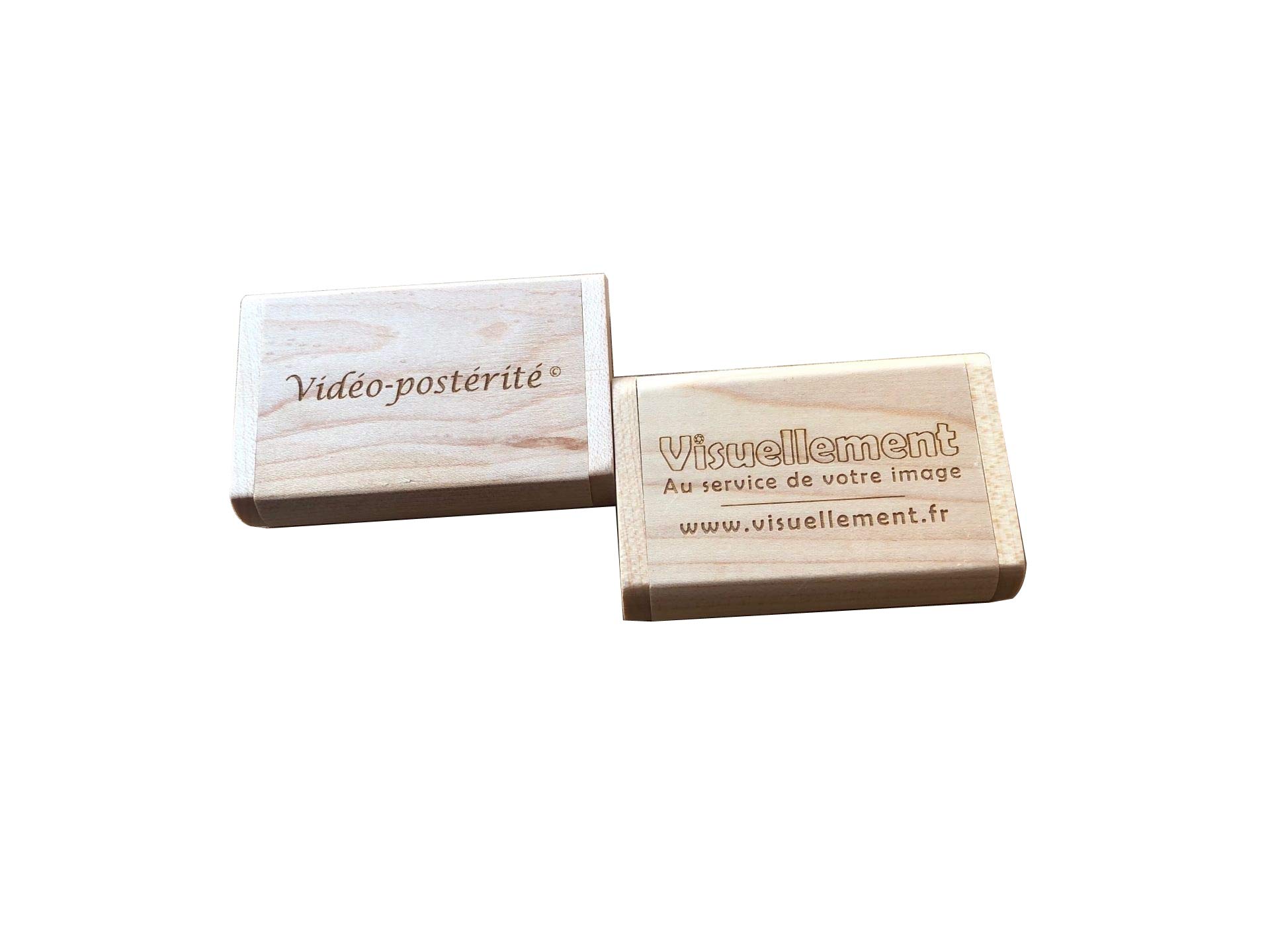 10PCS Maple Wood 2.0/3.0 USB Flash Drive with Wooden Box(Free Laser Engraving Logo)(2.0/8GB)