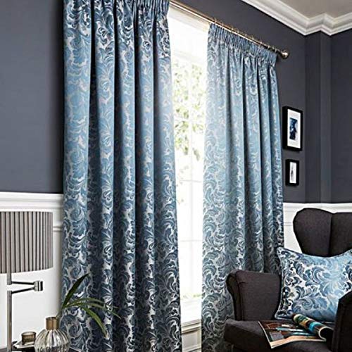 100% Silk Dupion Fabric Blue with Gold Print 40" 27mm DupPr40[1]