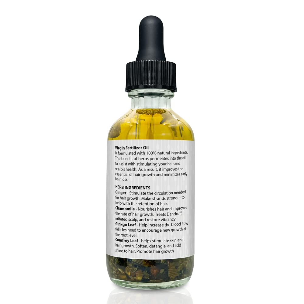 PERFECX Virgin Fertilizer oil [Herbal Infused, Ayurvedic] Ginger, Chamomile, Ginkgo, Leaf, Comfrey Leaf