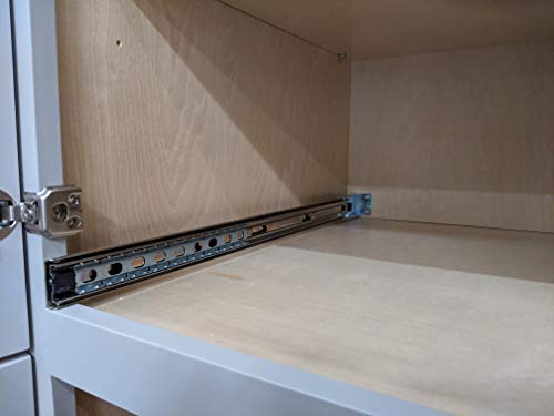 29'' Width Cabinet Roll Out Tray Wood Pull Out Tray Drawer Box Kitchen Cabinet Organizer, Cabinet Slide Out Shelves, Include Side Mount Drawer Tracks Glides Wood Spacers -DIY (Fit RTA Face Frame B33)