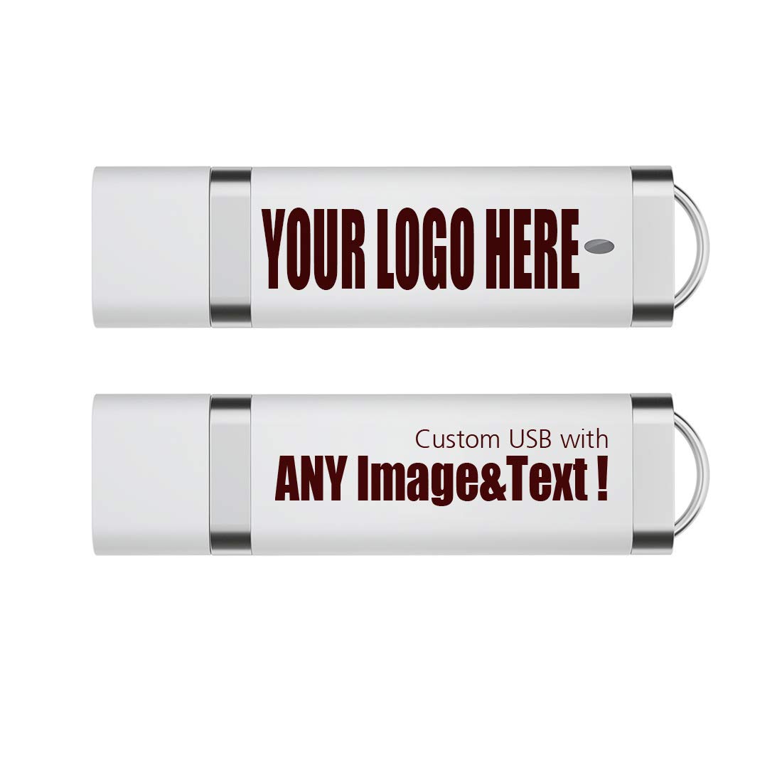 25PCS 16GB Custom USB Flash Drive Personalized Thumb Drive Logo Printed USB,25 Pack