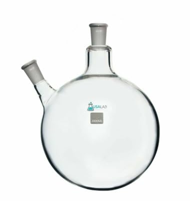 1L Round Bottom Receiving Flask - 2 Neck 24/40 1000ML - USAlab