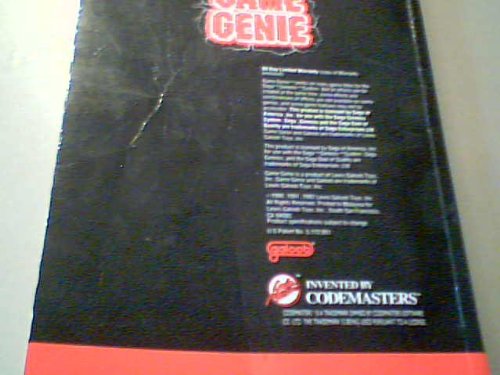 1990, 1991, 1992 Lewis Galoob Toys, Inc. Codemasters Software Co. Ltd. Galoob Video Game Enhancer for Sega Genesis---programming Manual and Codebook---softcover, 162 Pages, Sega Genesis Version