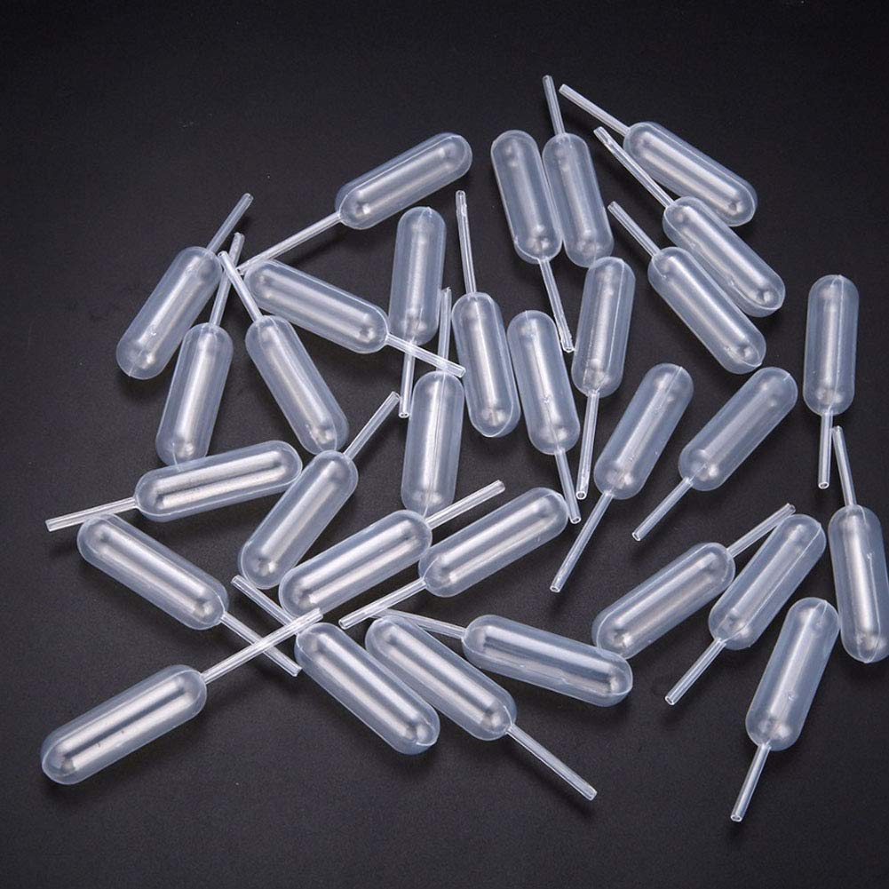 100 Pcs 4ml Clear Plastic Pipettes Disposable Liquid Dropper Pipettes Squeeze Transfer Pipettes Liquid Injector for Strawberry Cupcakes, Chocolate and Ice Cream