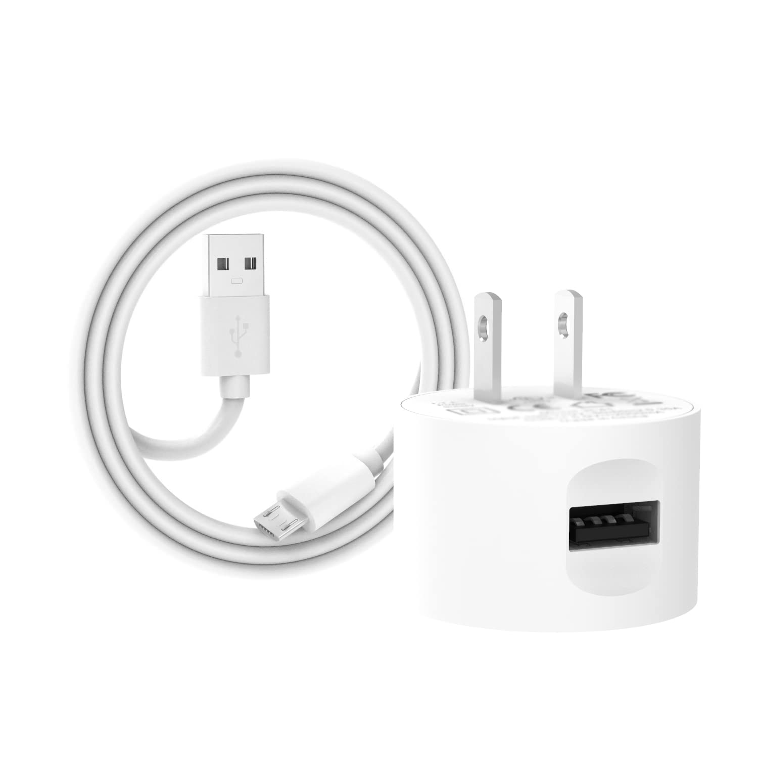 10W Micro USB Power Cord Fit for Google Nest Cam Indoor Power Cord Charger Adapter Supply (Not Fit for USB C)