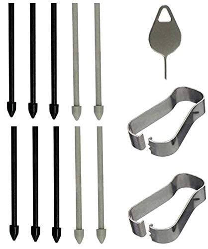 2 Packs Tips/Nibs Replacement with Removal Tweezer for Samsung Galaxy Tab S7/S7 Plus Touch Pen S Pen Stylus Pen(Tab S7/S7 Plus Tips-Black)
