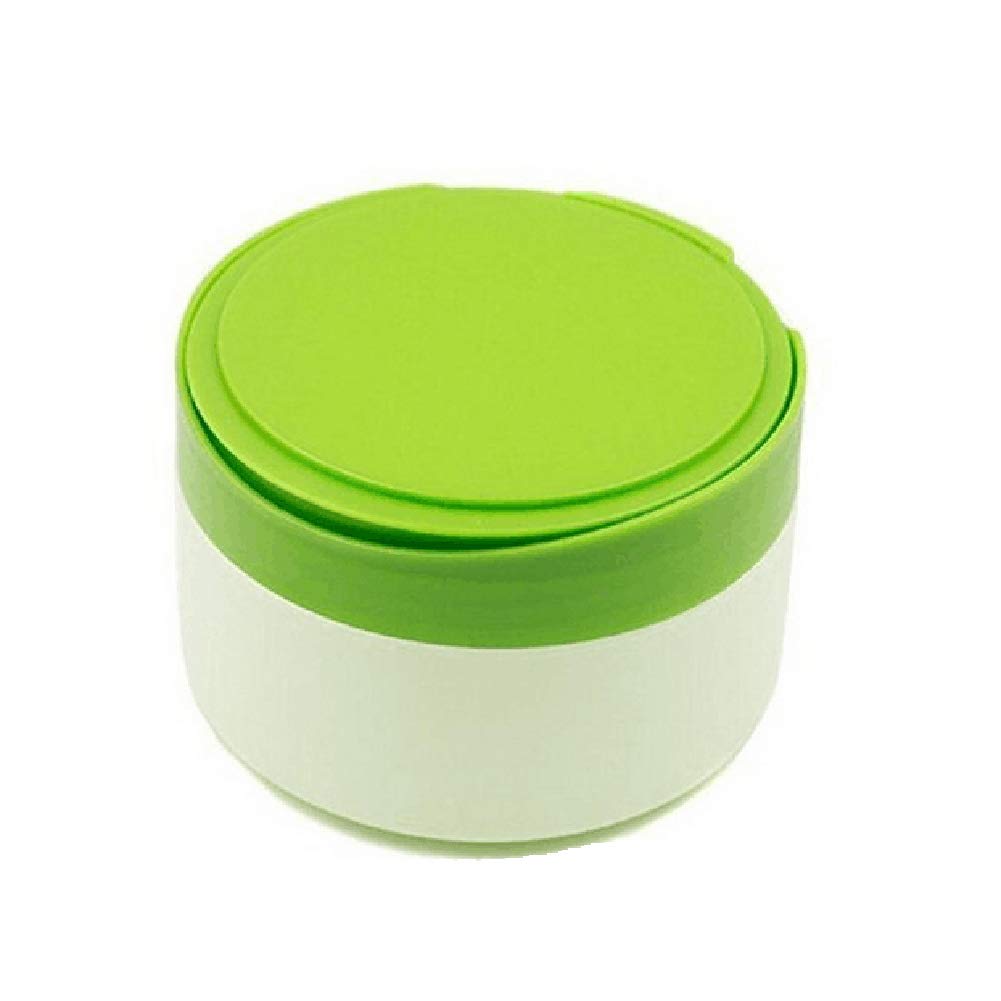 1Pcs Baby After-Bath Puff Box Body Talcum Powder Box Case Container Dispenser with Sifter and Powder Puff for Travel and Home Use(Green)