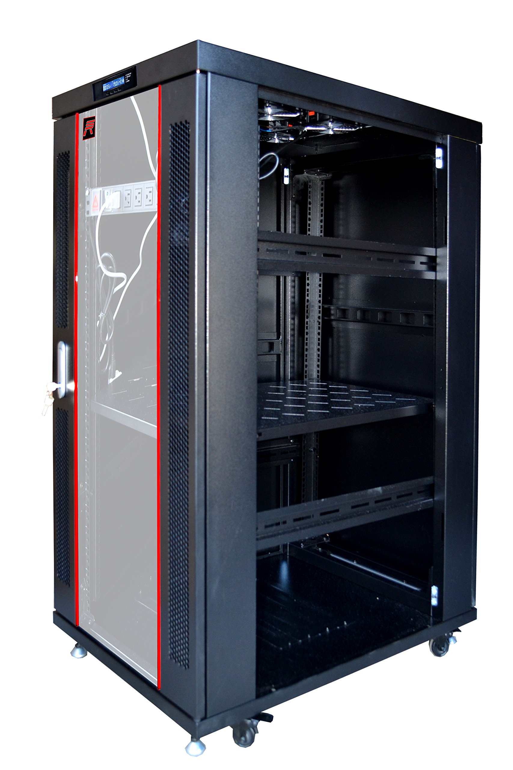 27U 32" Depth Server Rack Enclosure Cabinet Best Floor Standing Network Server Rack Cabinet