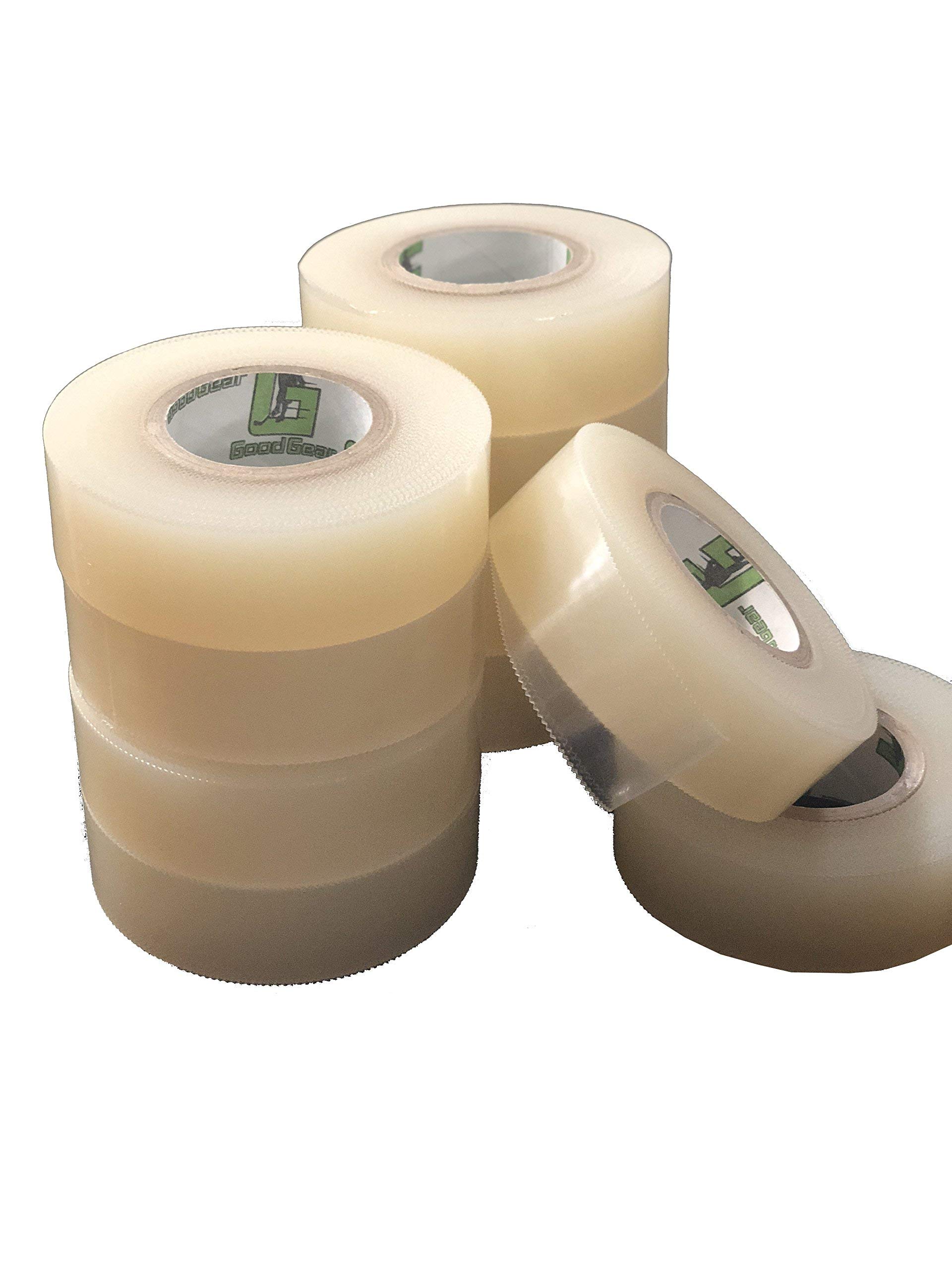 10 Pack Clear Hockey Tape Good Gear Shin Guard Hockey Tape (Snipe Black)