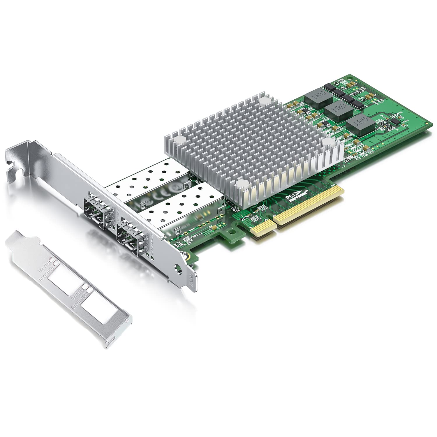 10Gb SFP+ PCI-E Network Card NIC, with Broadcom BCM57810S Chip, Dual SFP+ Port Card, PCI Express X8, Ethernet LAN Adapter Support Windows/Windows Server/Linux/VMware Esxi