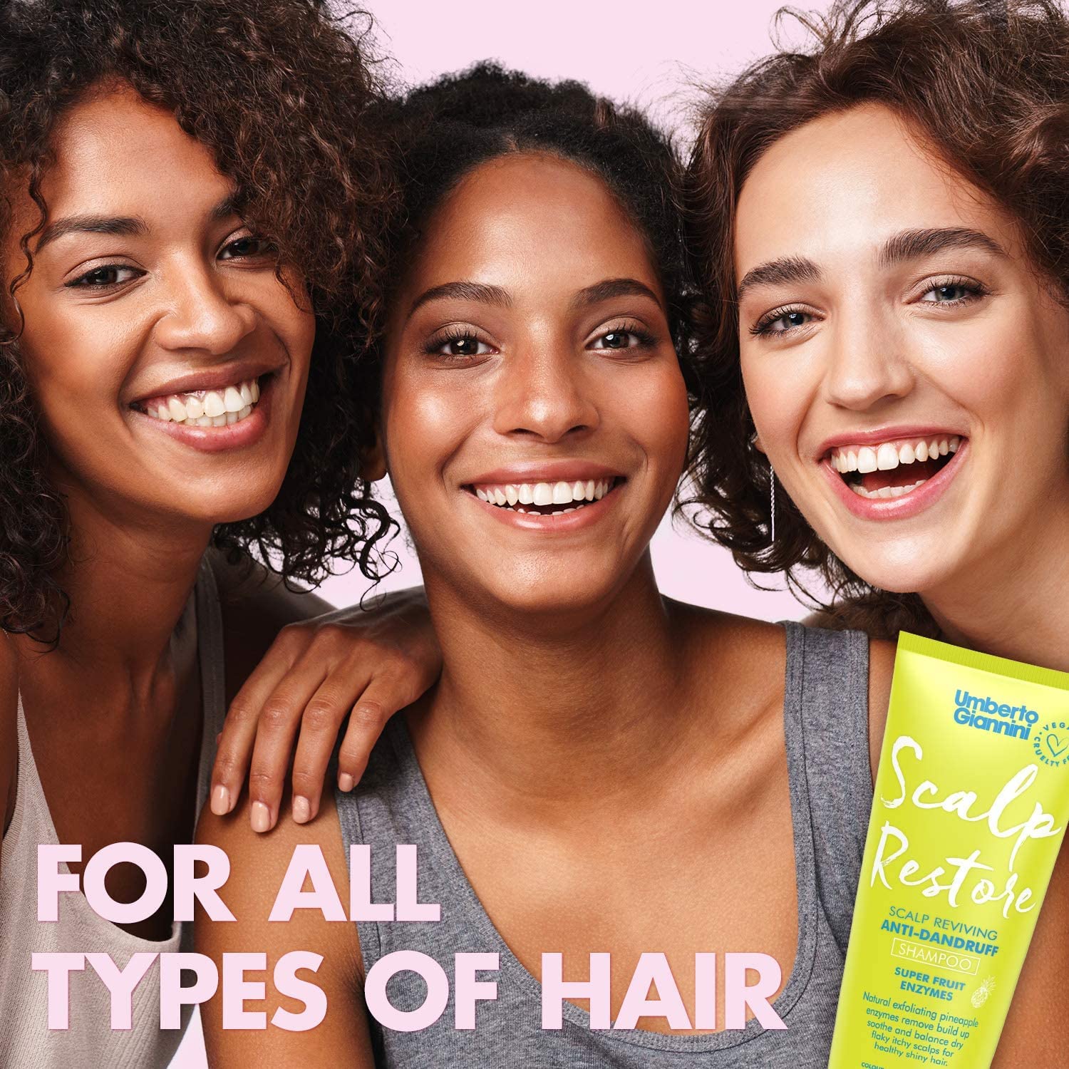 Umberto Giannini Scalp Restore Balancing Shampoo, Vegan & Cruelty Free Scalp Reviving Formula with Super Fruit Enzymes, 8.5fl Oz
