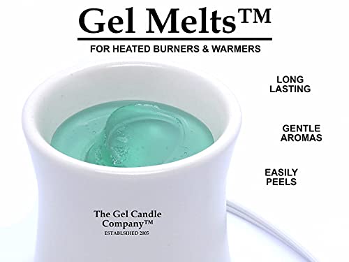 3 Pack Georgia Peach Aroma Gel Melts for Warmers and Burners by The Gel Candle Company Peel, MELT and Enjoy