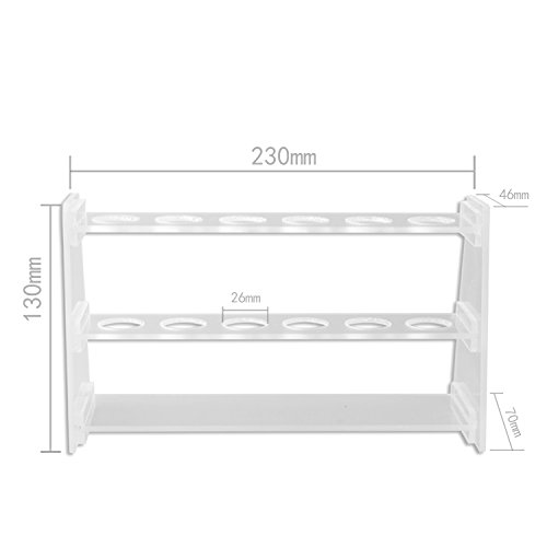1PCS 50ML Colorimeter Tube Rack Acrylic Strong Test Tube Holder 6 Slots Suit for Tubes Less Than 2.6cm/1.02inch in Diameter (1, 50ML)