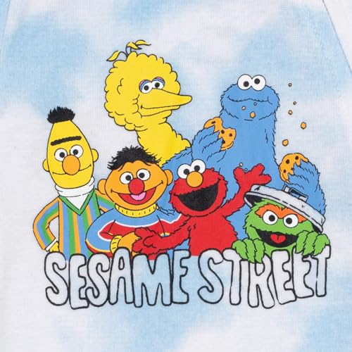 Sesame Street Baby Boys 2 Pack Zip-Up Long Sleeve Sleep N' Play Coverall 18 Months Red/Blue