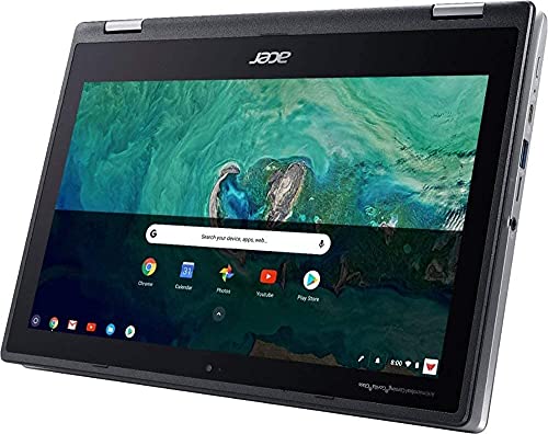 Acer 2021 Chromebook Spin 2-in-1 Convertible Laptop Student Business use, 11.6" HD Touchscreen, Intel Celeron N3350, 4GB RAM, 32GB eMMC, Zoom Meeting, Chrome OS w/GM 128GB SD Card