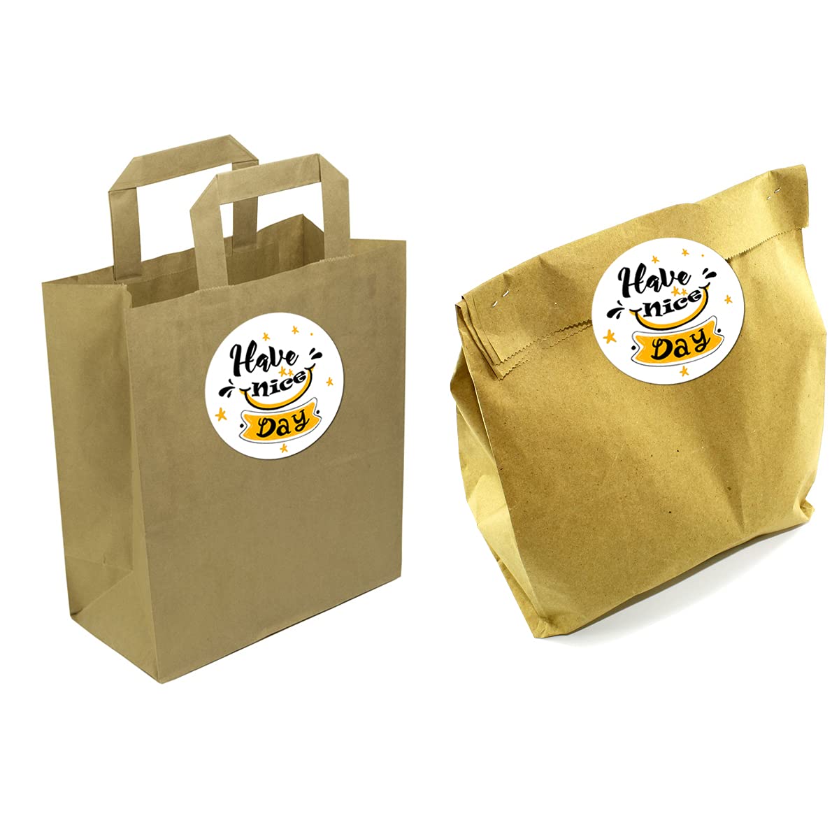 2 Inch Have a Nice Day Stickers,Decorative Business ,Envelope Sealing,Thank You Adhesive Packaging Labels for Tool Boxes,Laptops,500 Pcs Per Roll