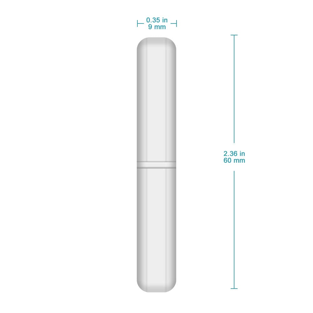 stonylab Magnetic Stir Bar, 5-Pack 60 mm PTFE-Coated Stir Bar Set Magnetic Stirring Bars White Stir Mixer for Stirrers Laboratory Stir Plate Bar, 5 PK