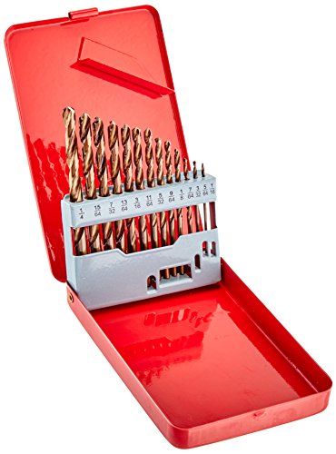 13pc Cobalt-Coated Steel Drill Bit Set