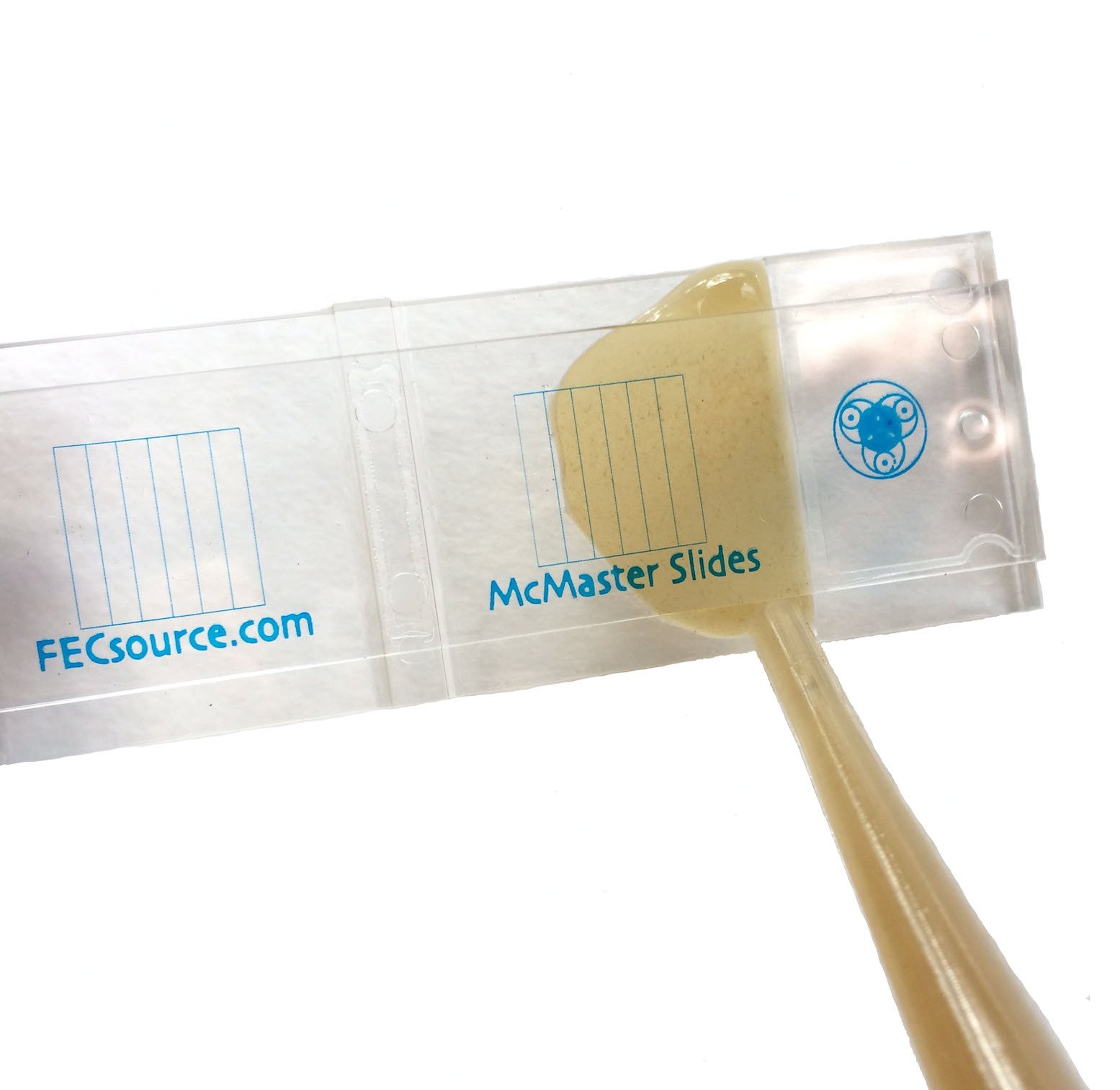 10 McMaster Method Microscope Slides, by FEC Source. Fecal Egg Count for Parasites, Worm Egg Count Slide for Veterinarians. Equine & Ruminant Parasite Management