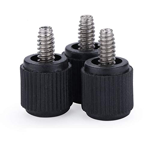 E-outstanding #6-32 Thumb Screw 10PCS #6-32 Black Nickle Plated Carbon Steel Philips PC Computer Case Thumbscrews Hand Tighten Thumb Screws