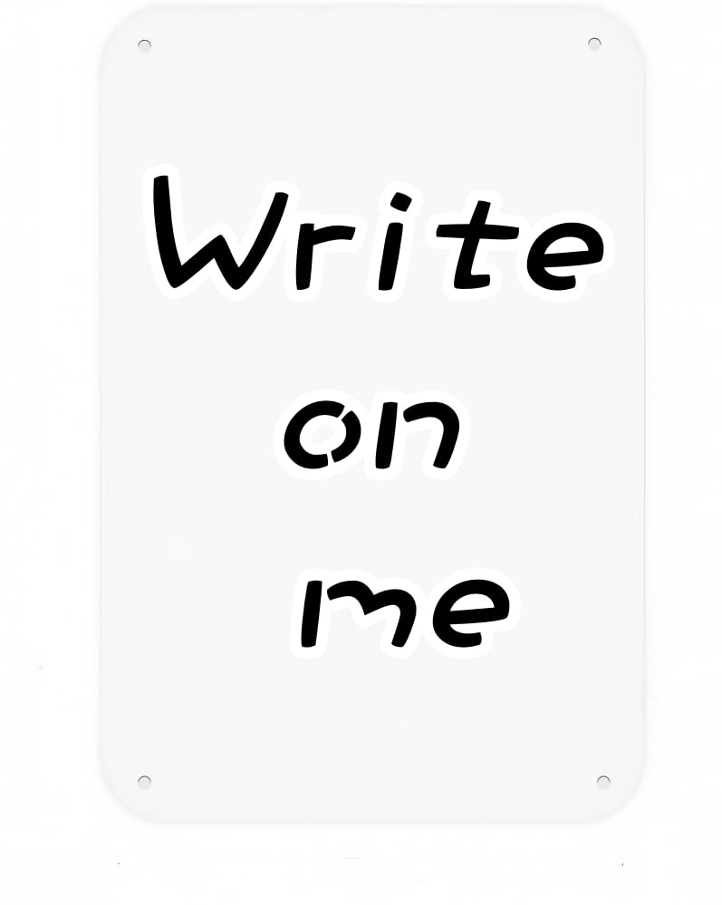 2-Pack White Blank Sign, 14"x 10" Plastic
