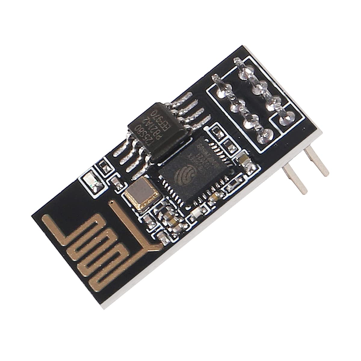 ACEIRMC 6pcs ESP8266 ESP-01S WiFi Serial Transceiver Module with 1MB Flash DIP-8 3-6V Compatible with Arduino