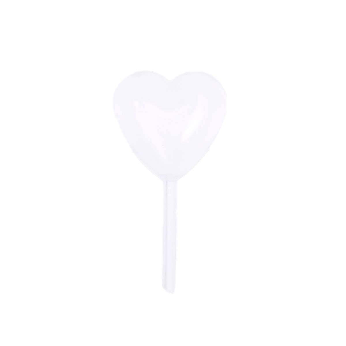 100Pcs Transfer Pipettes Squeeze Transfer Pipettes Injectors for Chocolate Cupcakes Strawberries 4ml (Heart Shape)