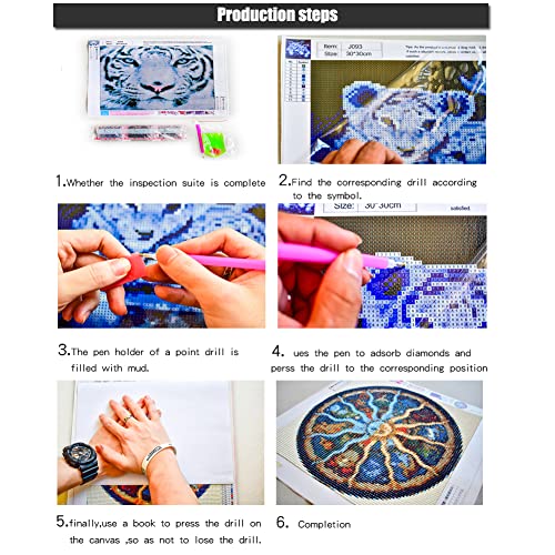 12 Pack 5D Diamond Painting Kits, Crystal Creations Diamond Art Moon Beach Kits for Adults Beginners, Full Drill DIY Dimond Painting Picture, Diamond Dotz Gem Crafts for Home Wall Decor 12x16 Inch