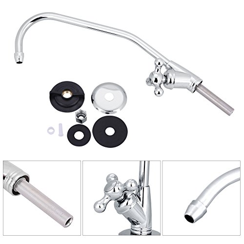 1/4'' Kitchen Faucet Tap Accessories,Zinc Alloy Chrome Reverse Osmosis RO Drinking Water Filter Tool For Filter Water
