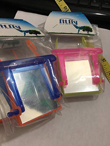 2 Bird Cage Mirrored Swing Perch Toys lot of 2