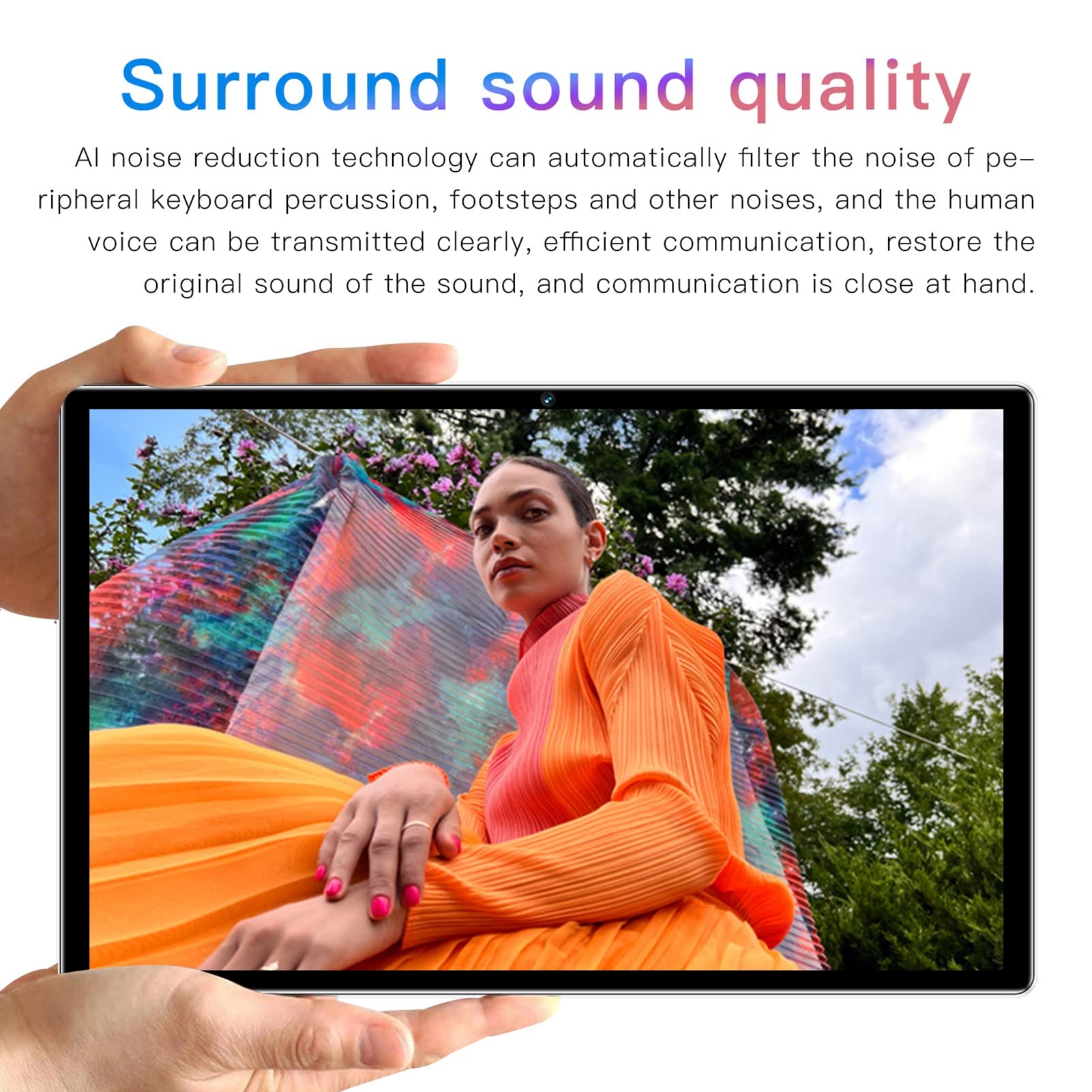 10.1 Inch Tablet PC, USB C Calling Tablet, 8G RAM 256G ROM, Octa Core Tablets, 1080P IPS HD Touch Screen, 20MP Camera, 2.4G/5G WiFi, 6000mAh Battery, 11, Blue